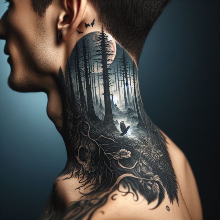 30 Unique Neck Tattoo Ideas for Men with Deep Meanings 🌟: Unleash Your ...