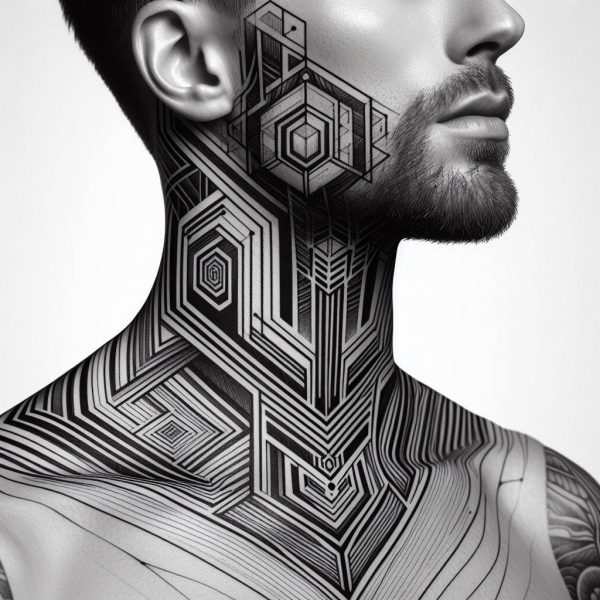 30 Unique Neck Tattoo Ideas for Men with Deep Meanings 🌟: Unleash Your ...