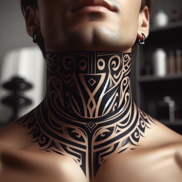 30 Unique Neck Tattoo Ideas for Men with Deep Meanings 🌟: Unleash Your ...