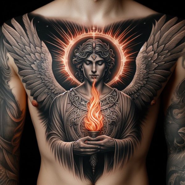 30 Angel Tattoo Ideas with Deep Meanings: From Guardian Angels to ...