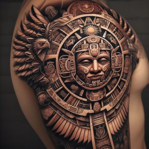 30 Stunning Aztec Tattoo Ideas with Deep Meanings: Unveil Your Warrior ...