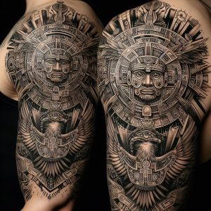 30 Stunning Aztec Tattoo Ideas with Deep Meanings: Unveil Your Warrior ...