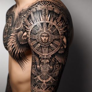 30 Stunning Aztec Tattoo Ideas with Deep Meanings: Unveil Your Warrior ...