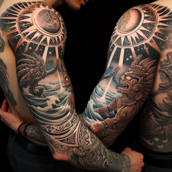 30 Stunning Aztec Tattoo Ideas with Deep Meanings: Unveil Your Warrior ...