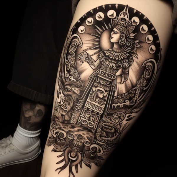 30 Stunning Aztec Tattoo Ideas with Deep Meanings: Unveil Your Warrior ...