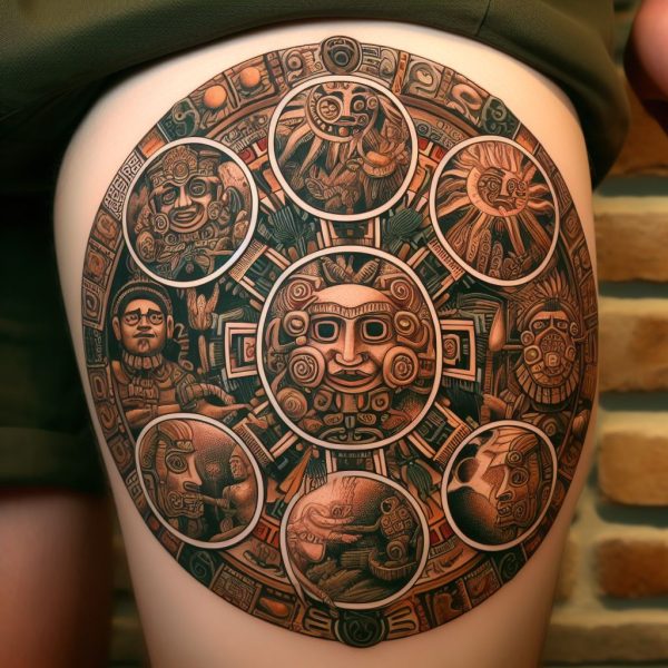 30 Stunning Aztec Tattoo Ideas with Deep Meanings: Unveil Your Warrior ...