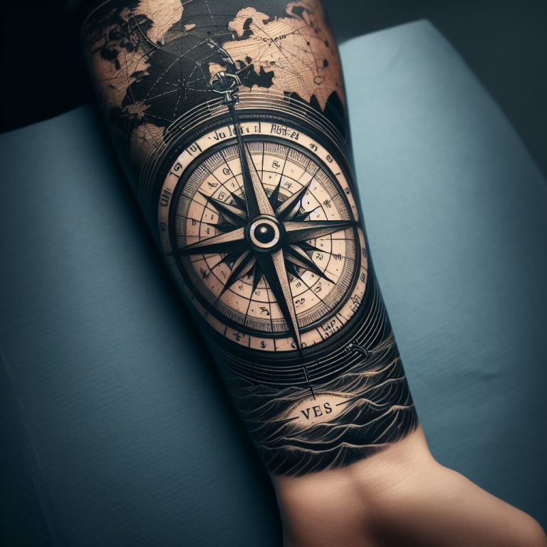 30 Unique Compass Tattoo Ideas Meanings And Symbolisms Unveiled ðŸ§