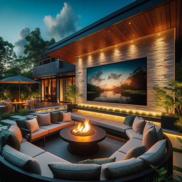17+ Outdoor TV Ideas to Transform Your Backyard into an Entertainment ...