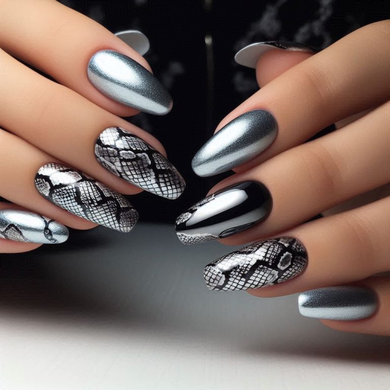 17+ Gorgeous Silver Nail Ideas You’ll Want to Try ASAP 💎