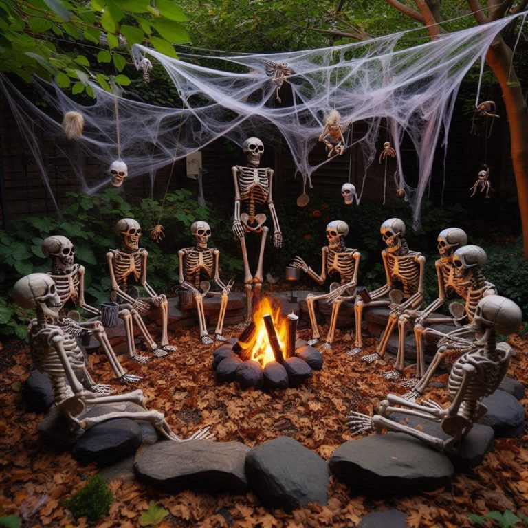 17+ Creative Outdoor Skeleton Decoration Ideas to Spook Up Your Yard 🎃