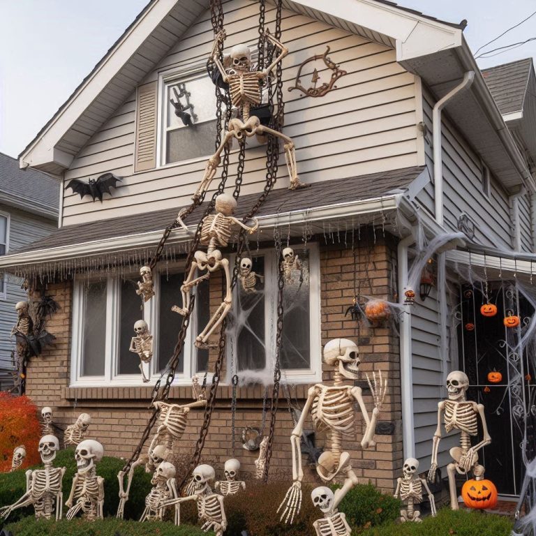 17+ Creative Outdoor Skeleton Decoration Ideas to Spook Up Your Yard 🎃