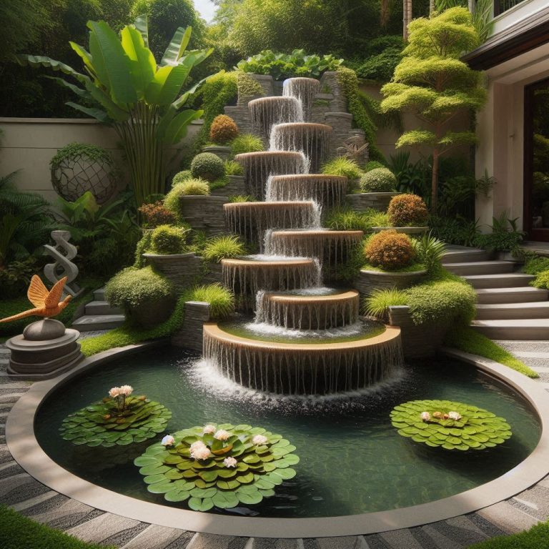 17+ Stunning Pool Fountain Ideas to Transform Your Backyard Oasis 🌊